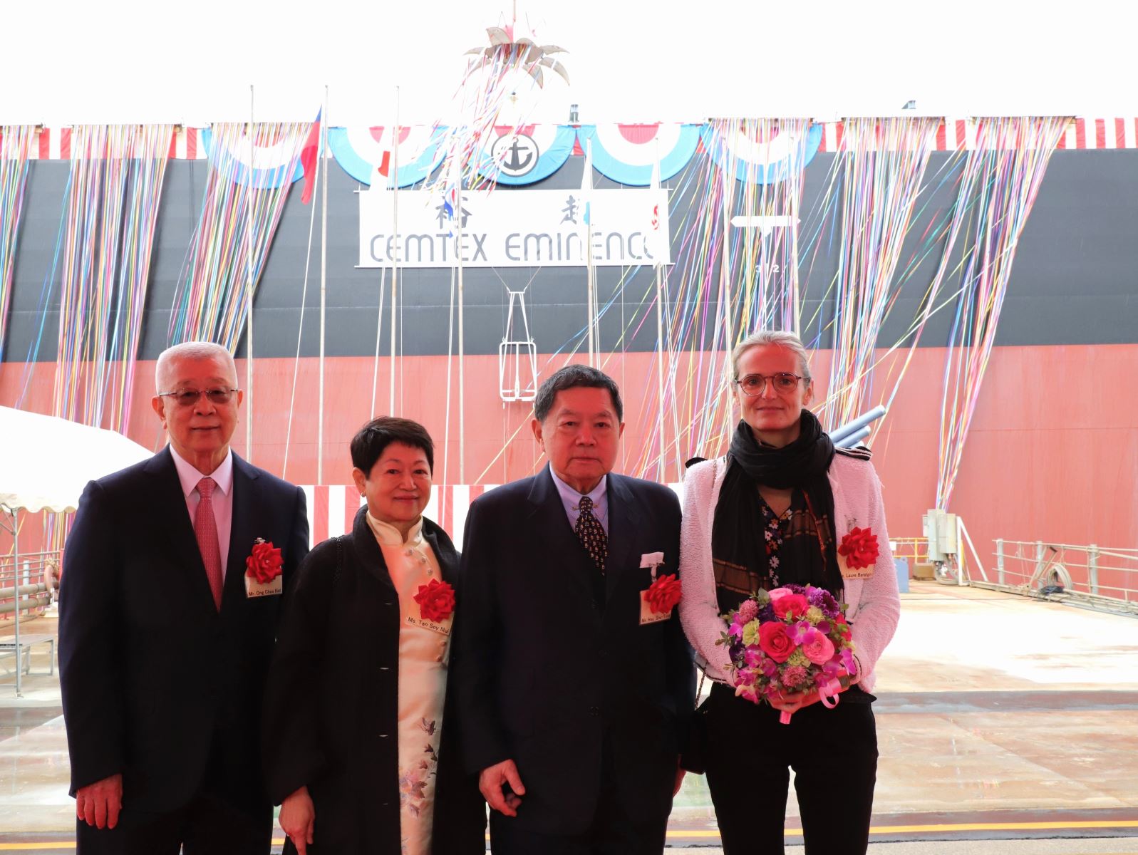 裕民航運第三艘99,990載重噸超巴拿馬極限型(Post Panamax)節能新船「裕超輪」(M.V. “Cemtex Eminence ...